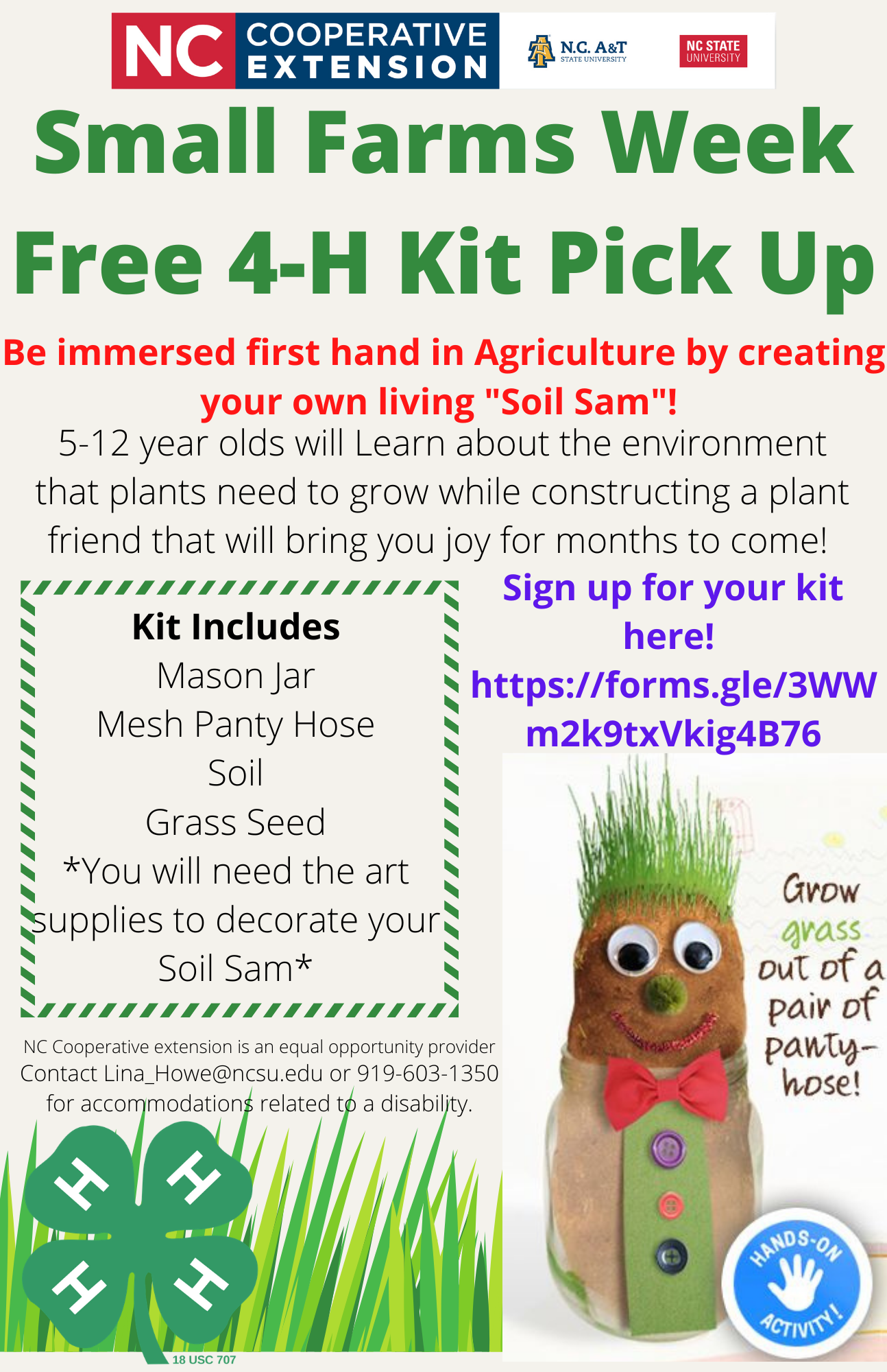 Small Farms Week 4-H Events and Activities! | N.C. Cooperative Extension