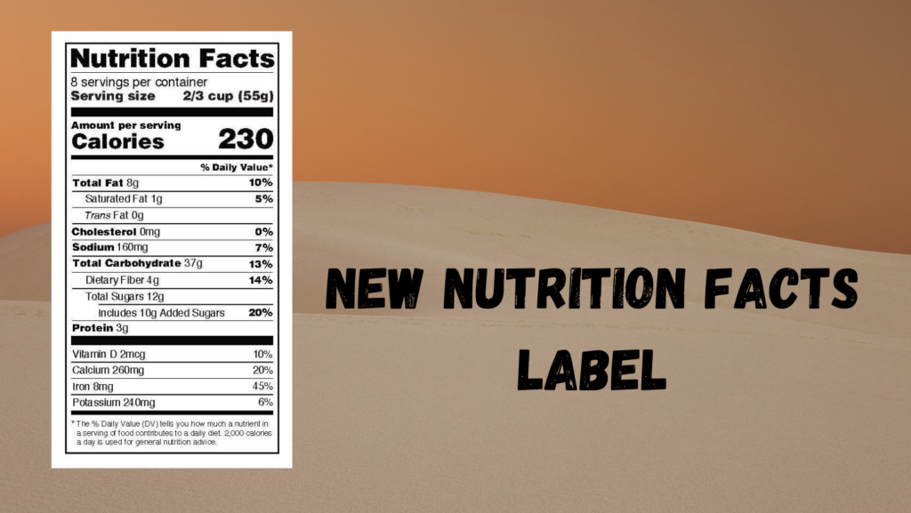 New Nutrition Facts Label | N.C. Cooperative Extension