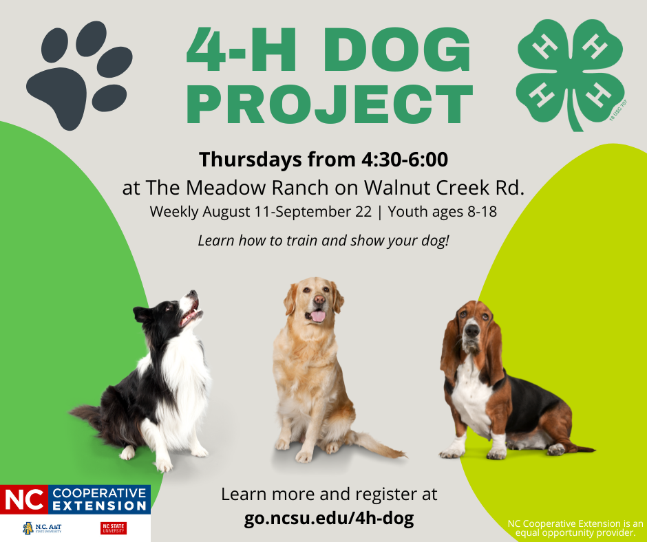 4-H Dog Project | N.C. Cooperative Extension