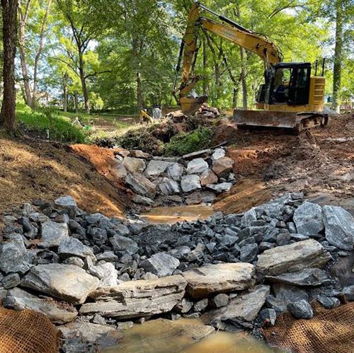 Constructing a Regenerative Stormwater Conveyance | NC State Extension