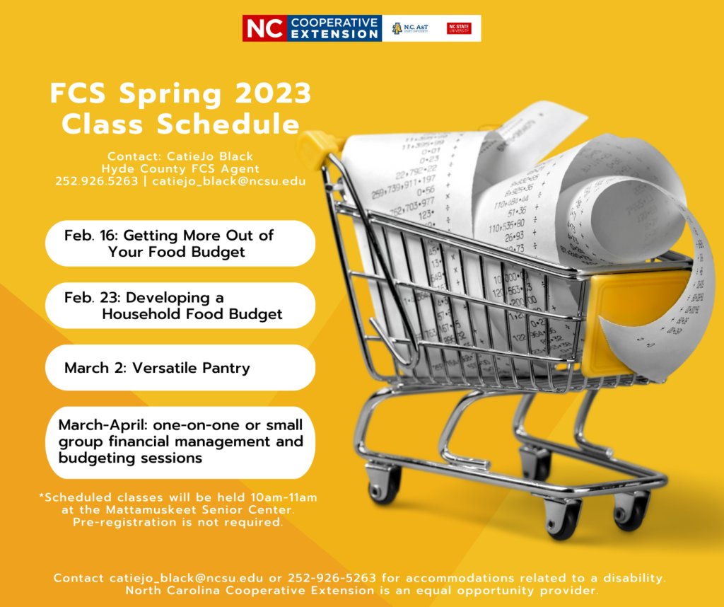 FCS Spring 2023 Classes | N.C. Cooperative Extension