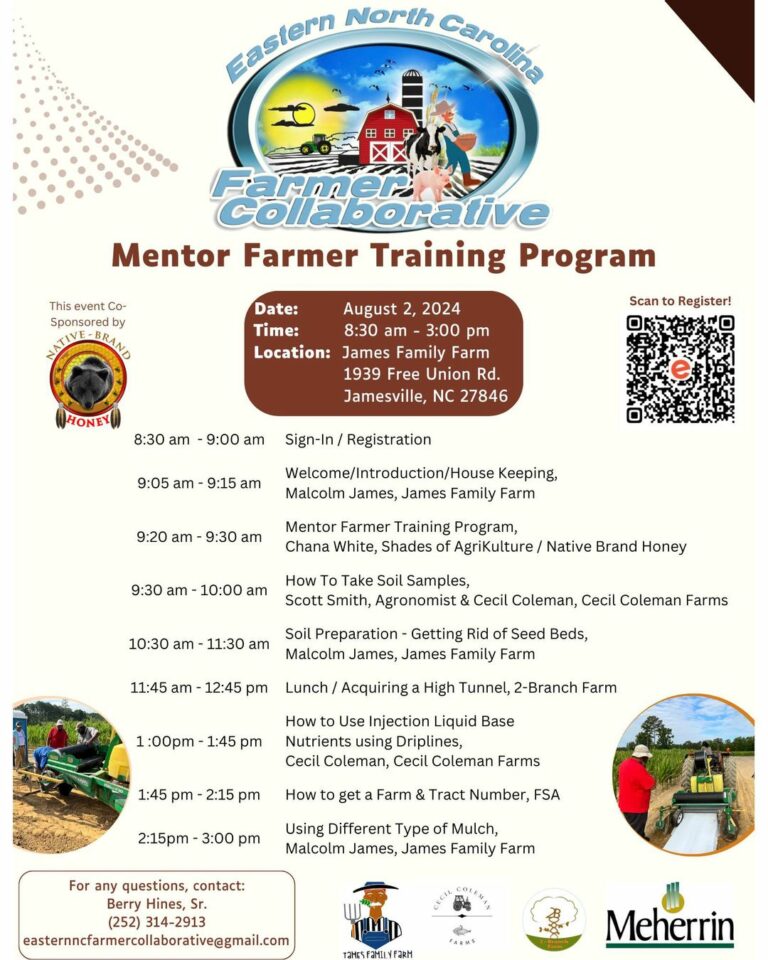 Mentor Farmer Training Program | N.C. Cooperative Extension