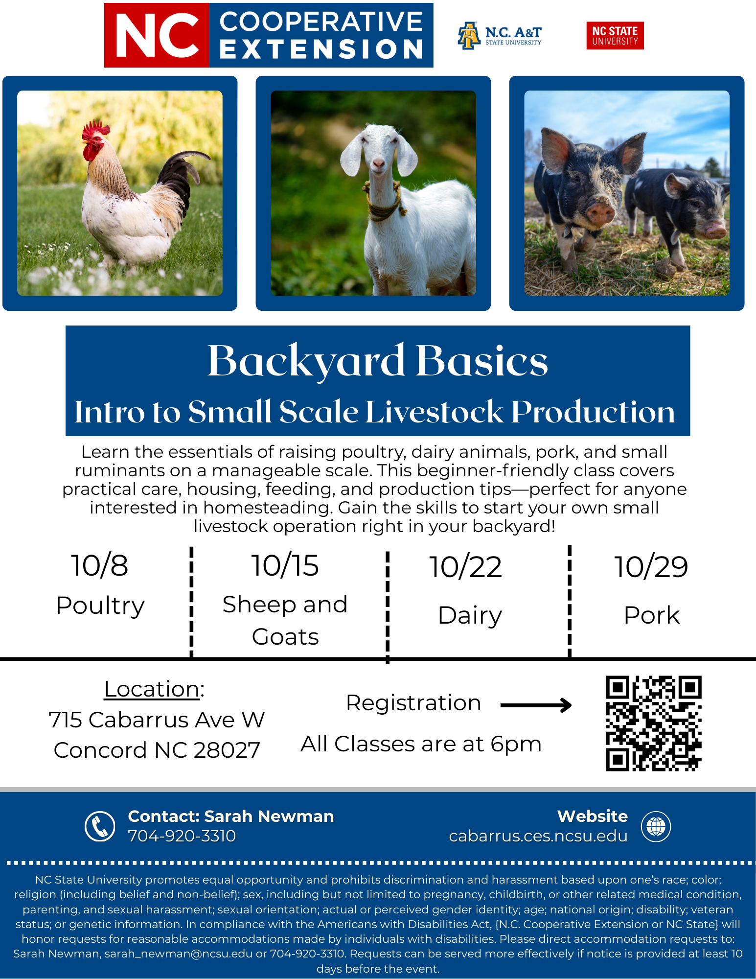 Backyard Basics: Intro to Small Scale Livestock Production | N.C. Cooperative Extension